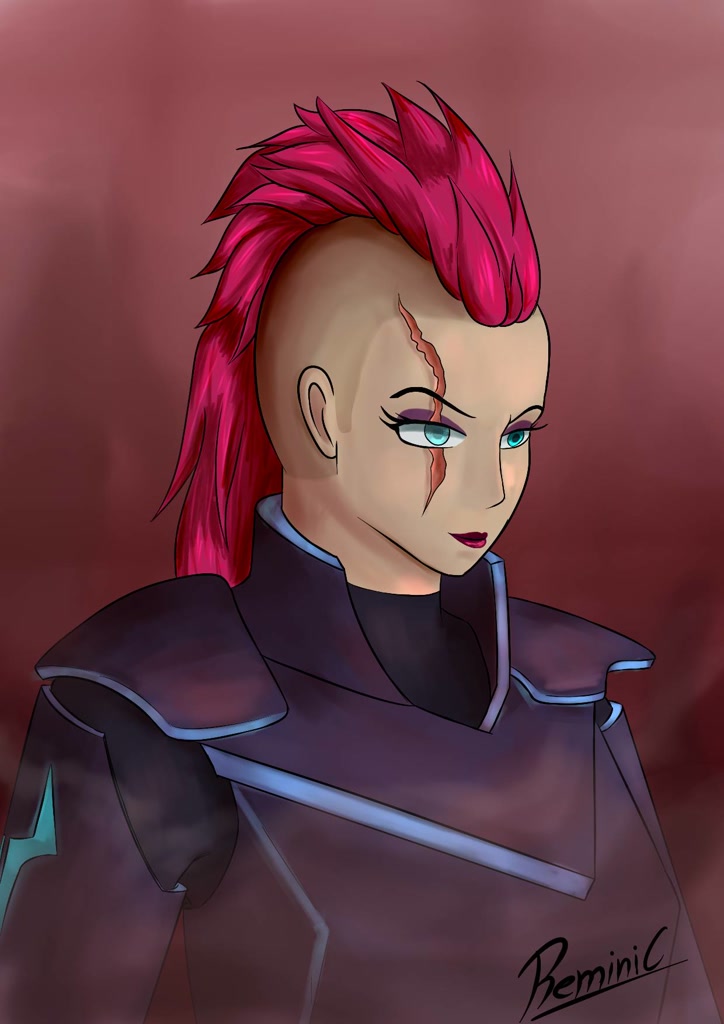 #2446503 - safe, artist:reminic, tempest shadow, human, g4, armor ...