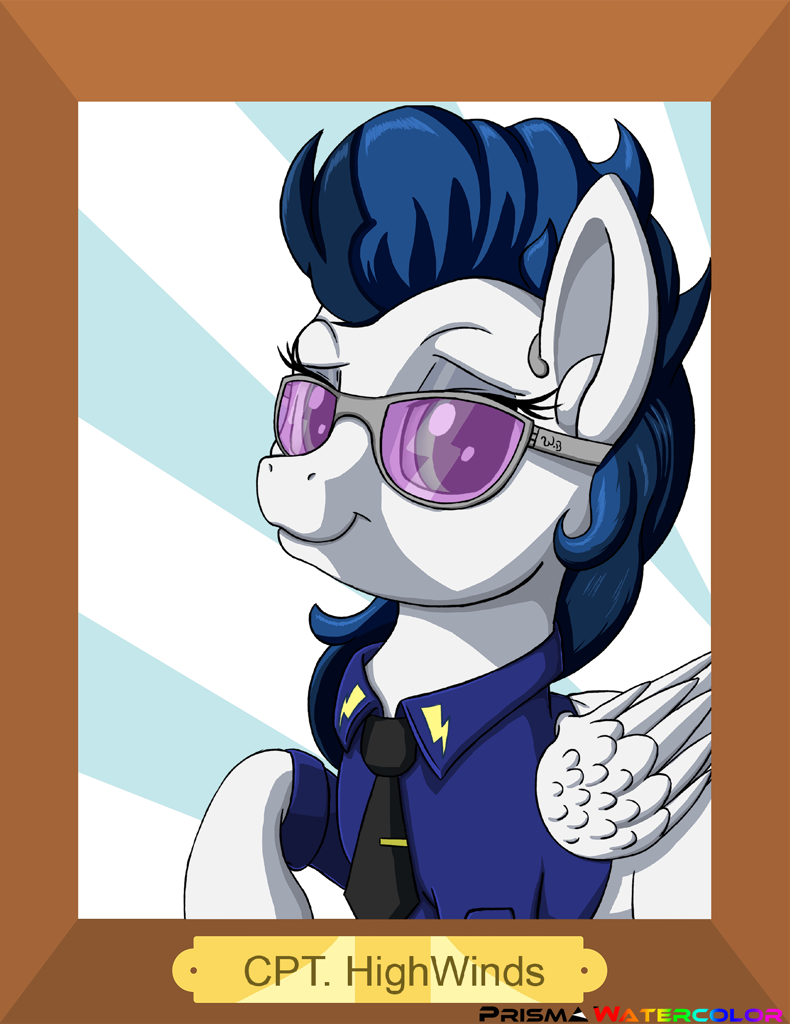 #2448704 - safe, artist:prismawatercolor, high winds, pegasus, pony, g4 ...