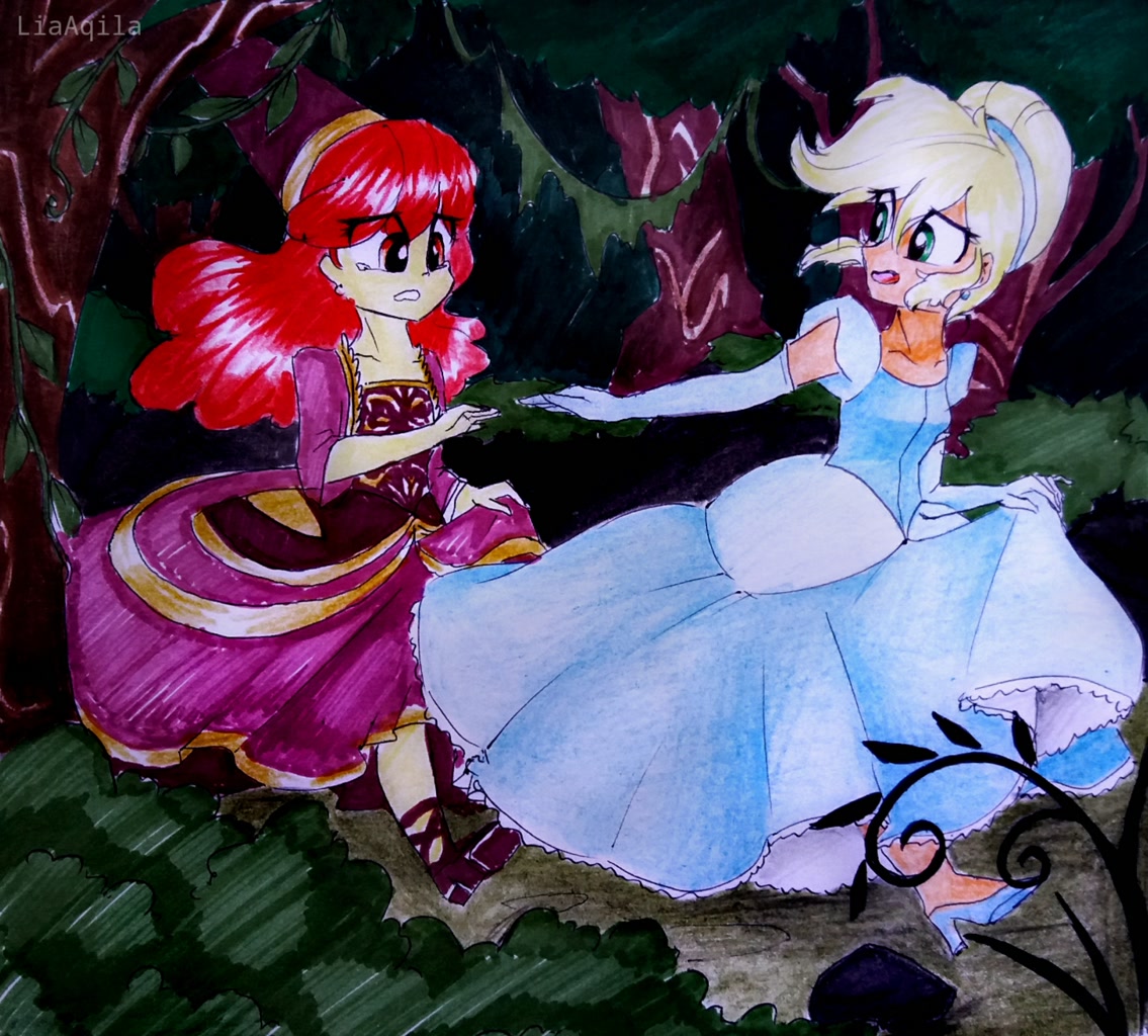 #2448895 - safe, artist:liaaqila, apple bloom, applejack, equestria ...