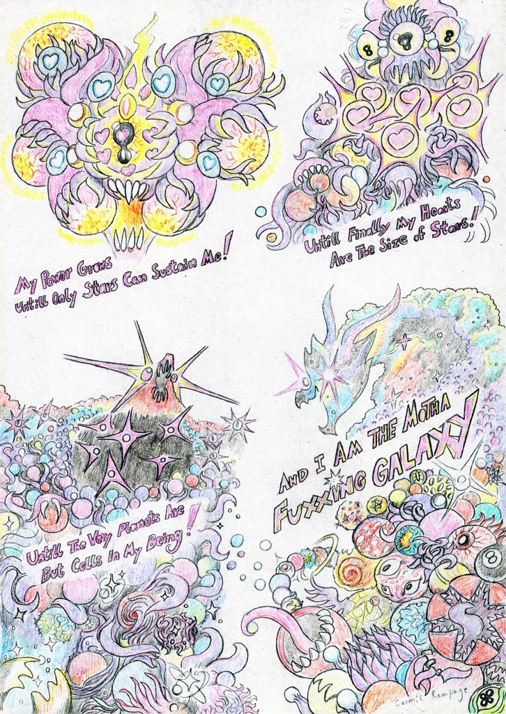 #2449251 - semi-grimdark, artist:grimmyweirdy, cosmos, comic:cosmic ...