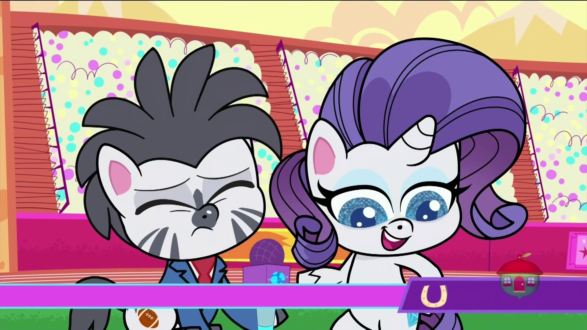 #2449667 - safe, screencap, herd happily, rarity, pony, unicorn, zebra ...