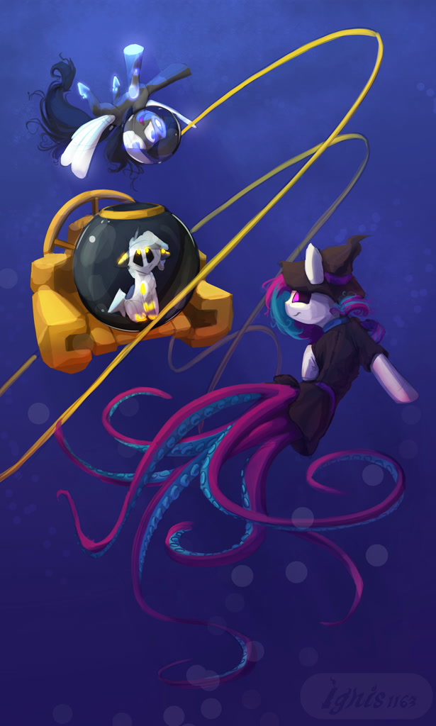 #2450217 - safe, artist:ignis, oc, oc only, oc:pango, oc:wyn, cyber ...