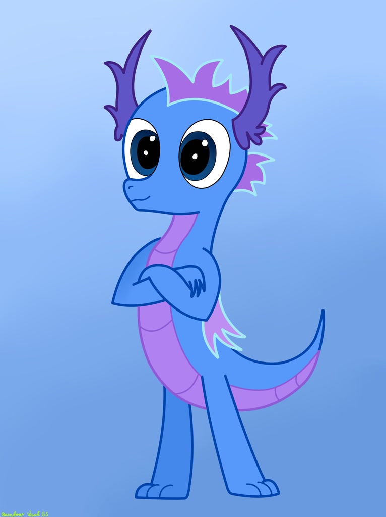 #2441840 - safe, artist:rainbowšpekgs, oc, oc only, oc:steel the dragon ...