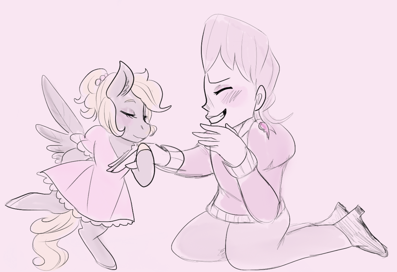 #2528320 - safe, artist:mimiporcellini, derpy hooves, human, pegasus ...