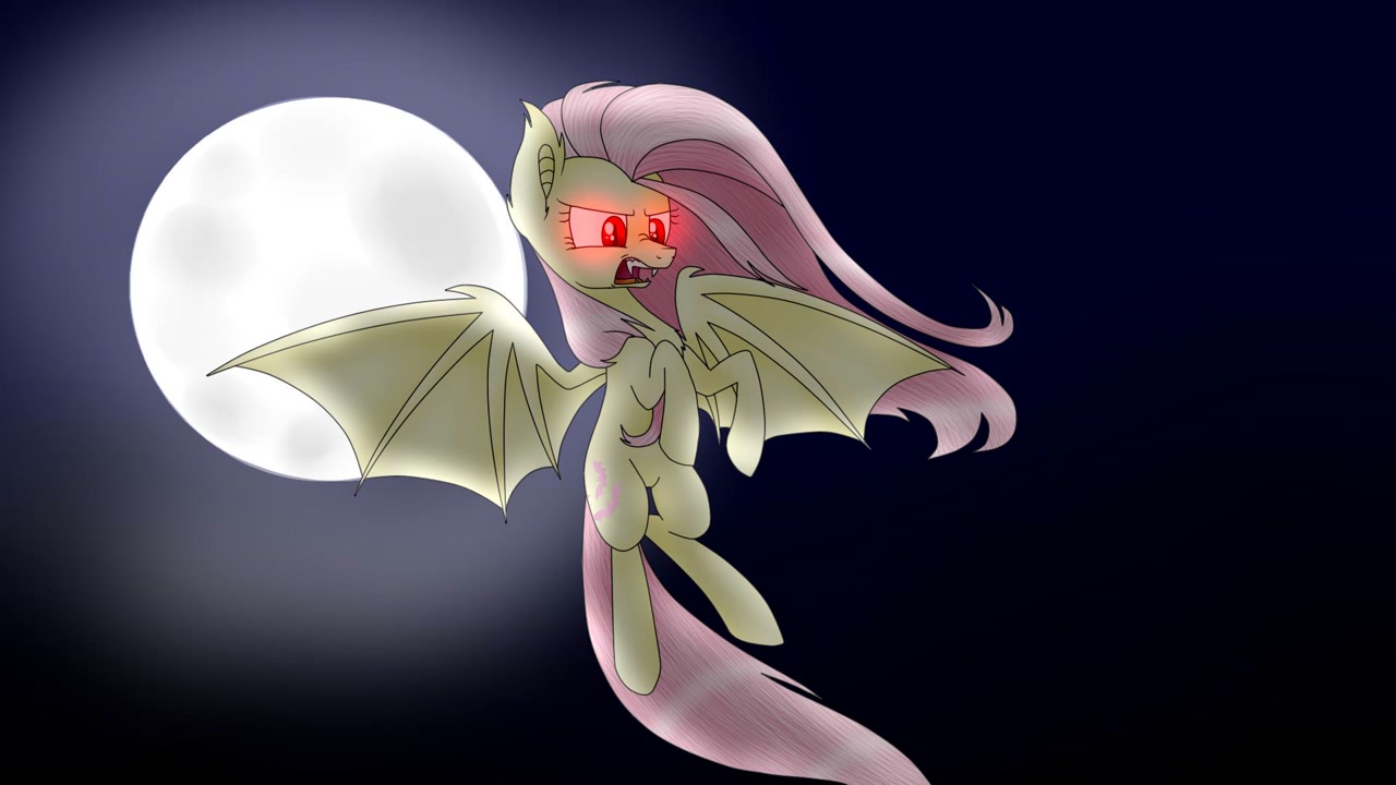 #2533259 - safe, artist:emalajiss36, fluttershy, bat pony, pony, bat ...