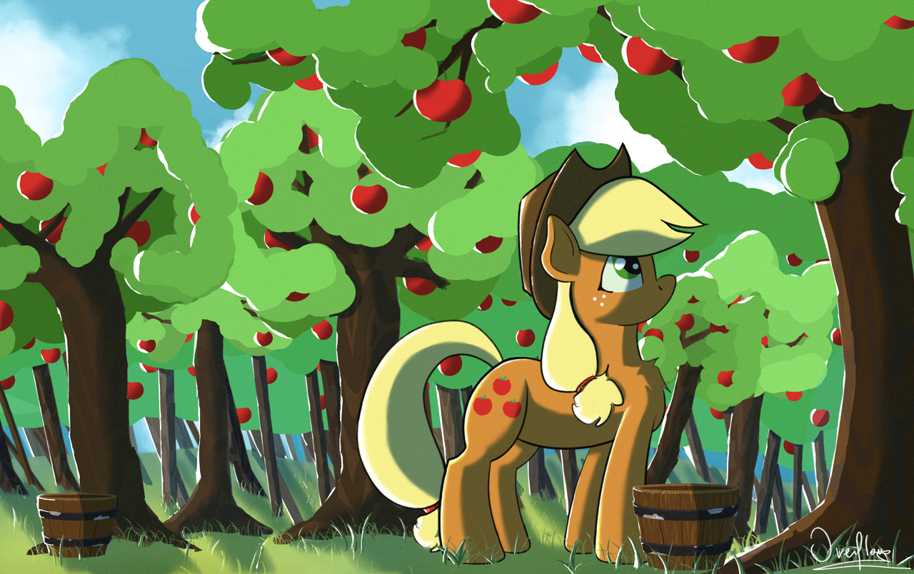 #2534640 - safe, artist:akuneanekokuro, applejack, earth pony, pony, g4 ...