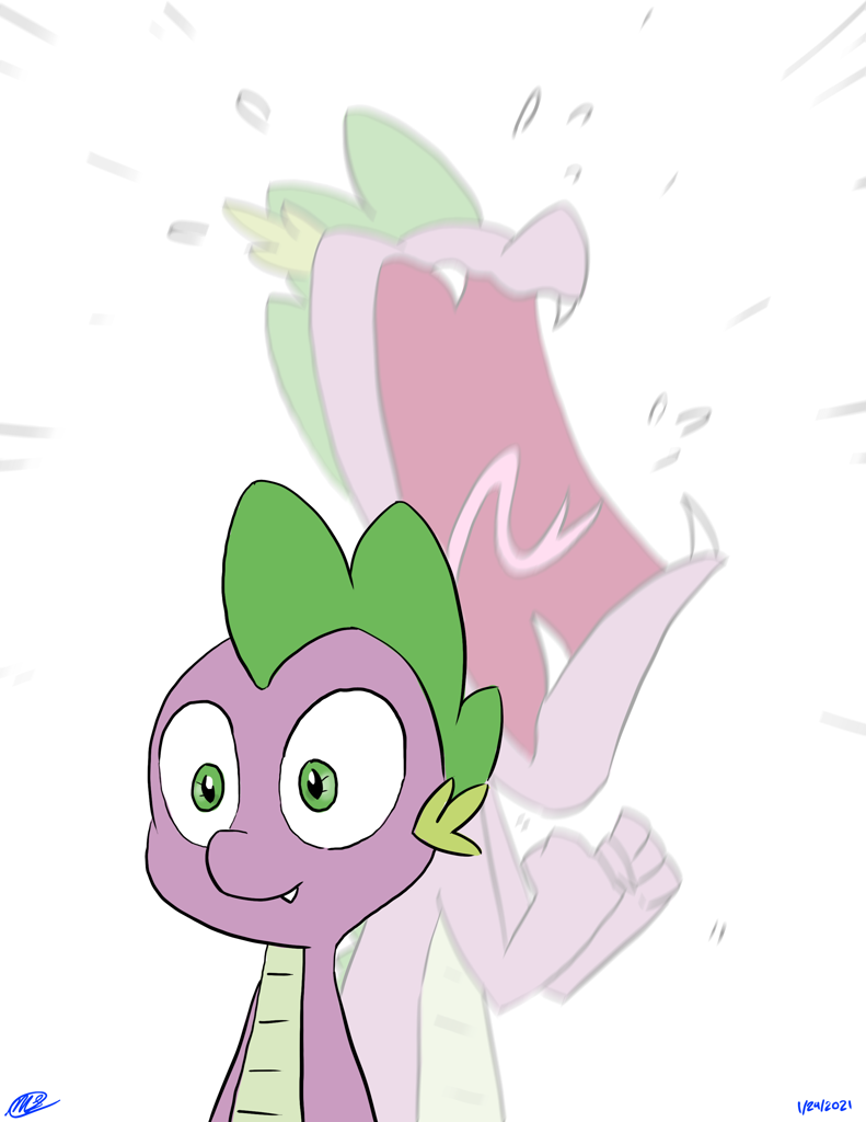 #2536806 - safe, artist:loreto-arts, spike, dragon, g4, high res ...