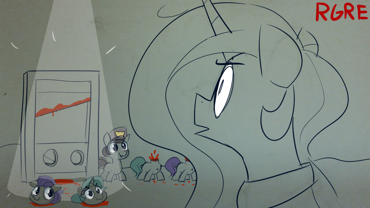 #2524579 - semi-grimdark, artist:nignogs, princess celestia, earth pony ...