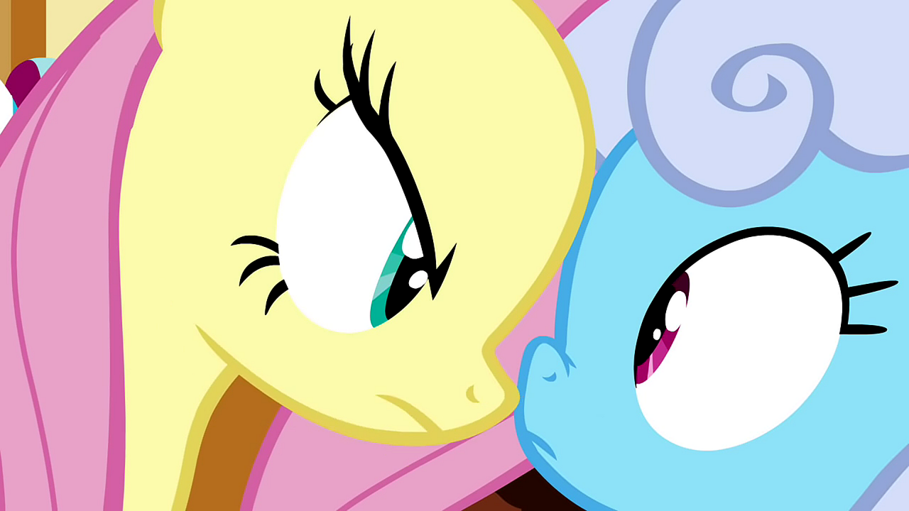 #2524807 - safe, screencap, fluttershy, linky, shoeshine, earth pony ...