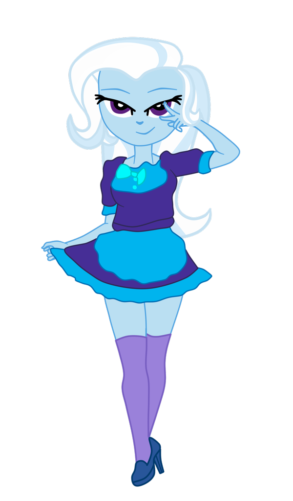 #2524973 - safe, artist:gmaplay, trixie, equestria girls, breasts ...