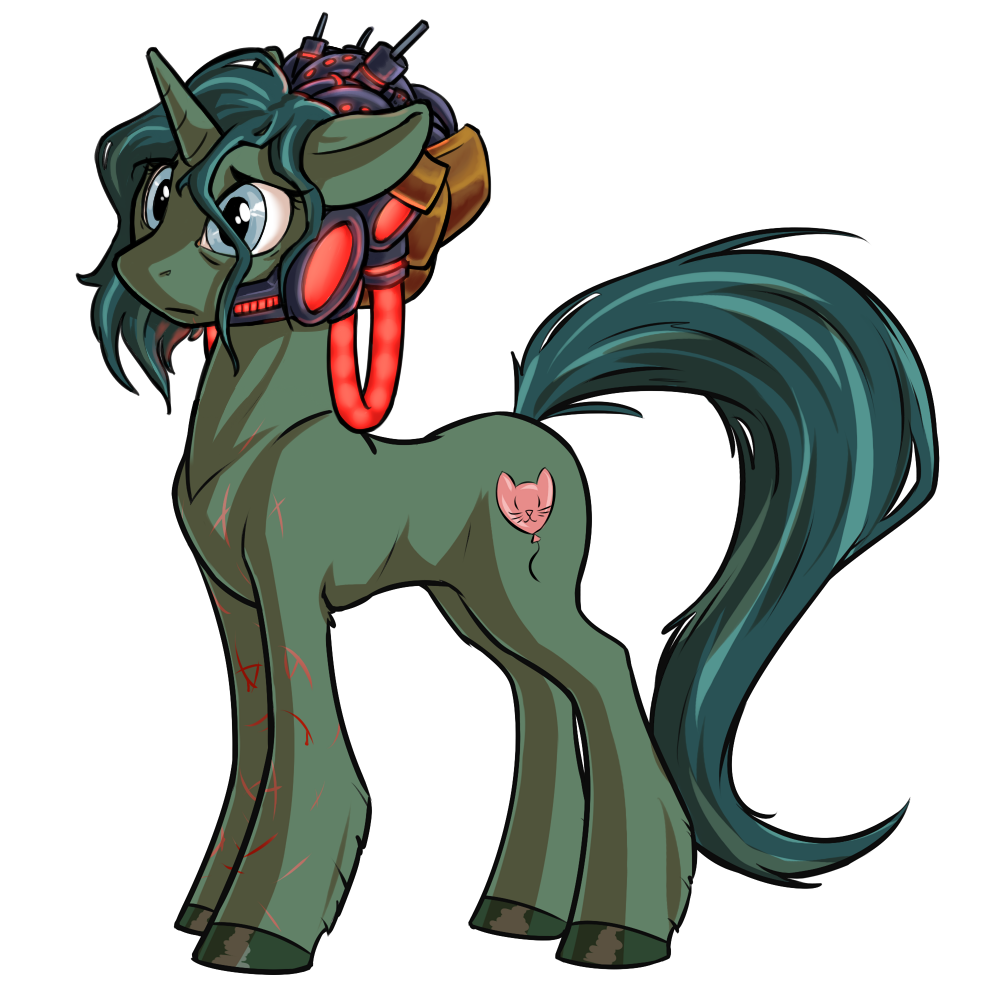 #2525084 - safe, artist:kalemon, oc, oc only, oc:specimen 6, cyborg ...