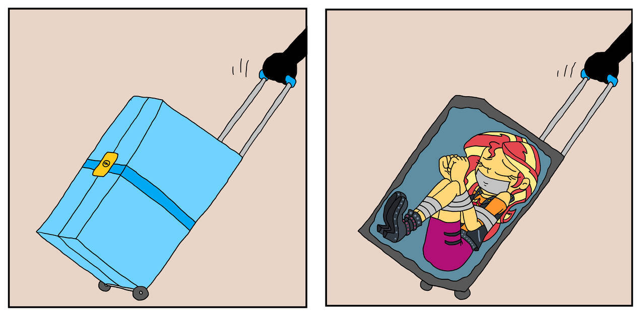 #2526329 - safe, artist:bugssonicx, sunset shimmer, human, equestria ...