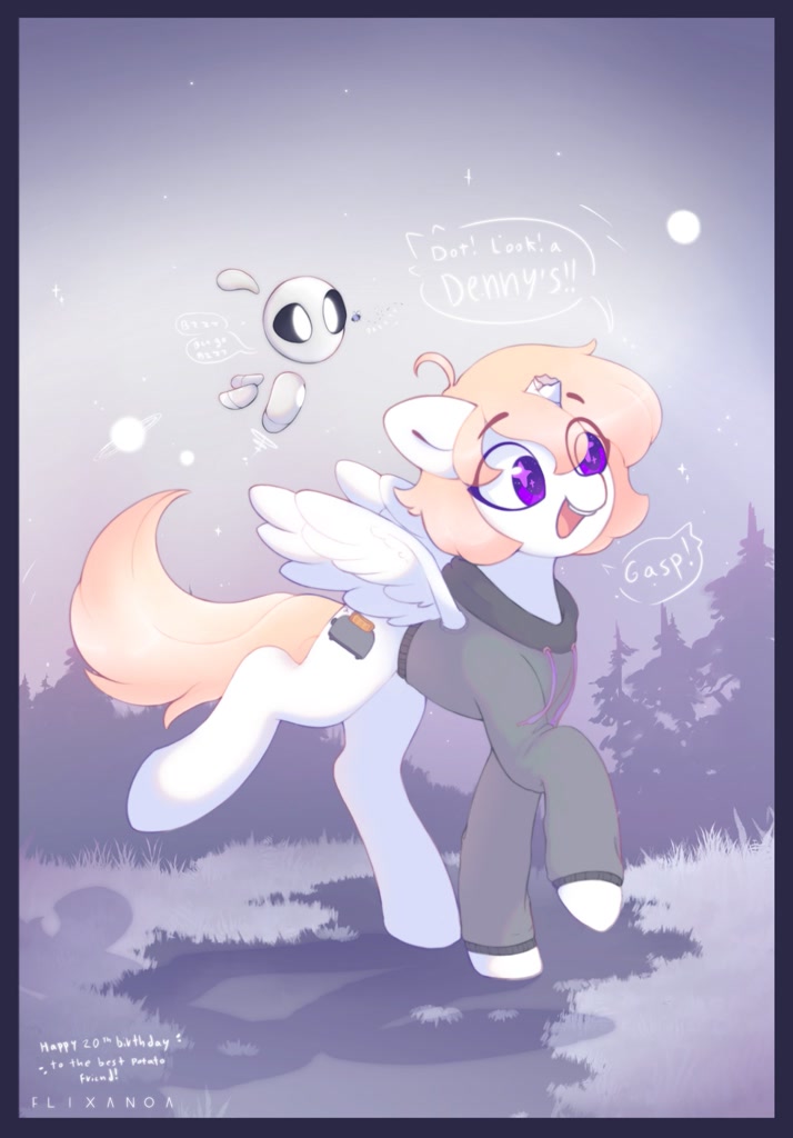 #2713690 - oc name needed, safe, artist:flixanoa, oc, oc only, oc:katapotato, alicorn, pony ...