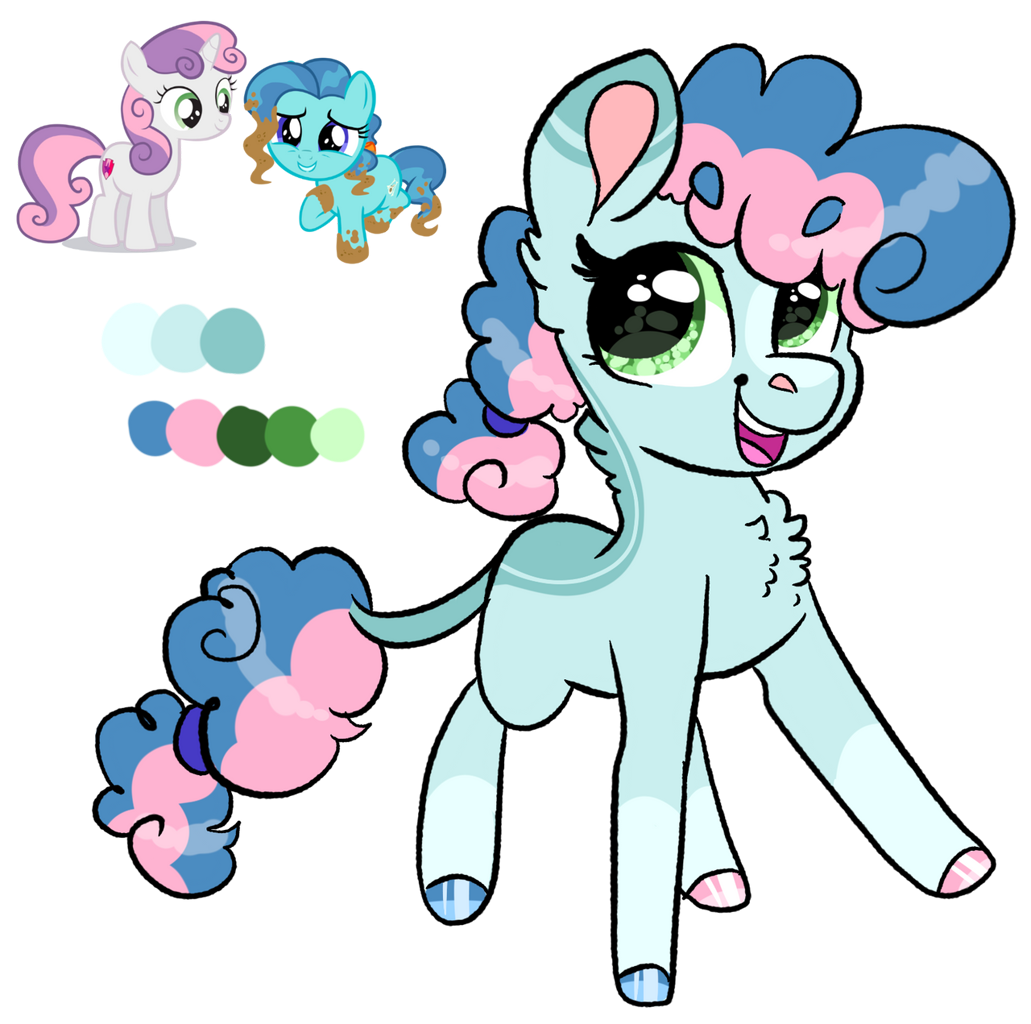 #2721044 - safe, artist:moccabliss, petunia paleo, sweetie belle, oc ...
