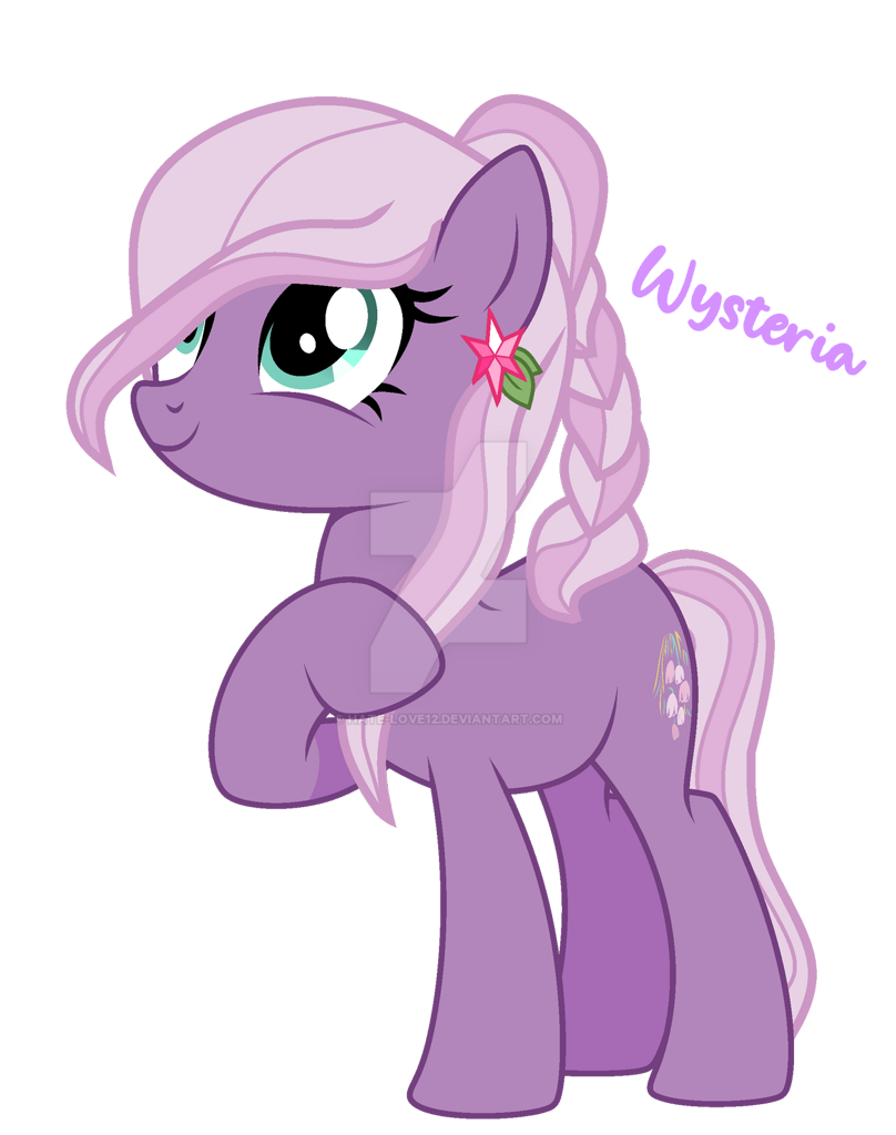 #2721620 - safe, artist:hate-love12, wysteria, pony, g3, g4, base used ...