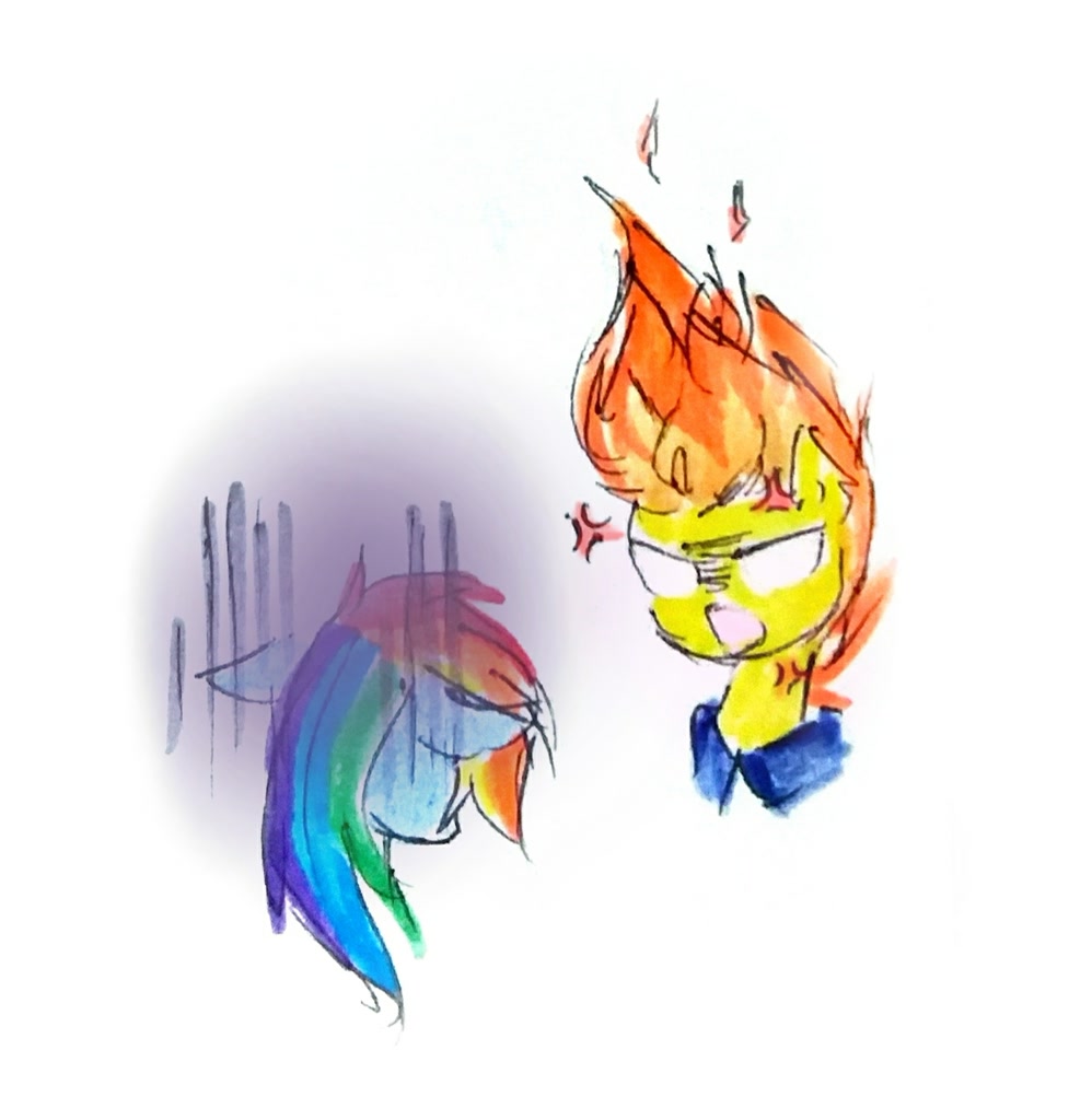 #2722129 - safe, artist:liaaqila, rainbow dash, spitfire, pegasus, pony ...