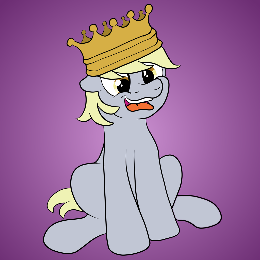 #2724761 - safe, artist:doodledonutart, derpy hooves, pony, g4, crown ...