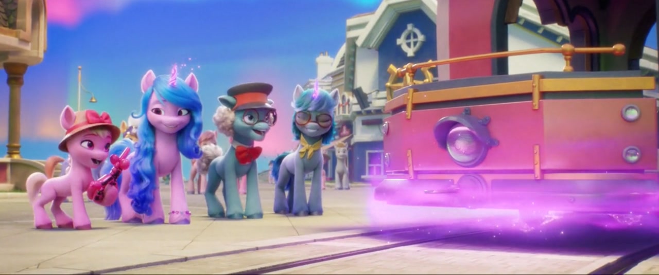 #2726054 - safe, screencap, crystal cove, izzy moonbow, peppy primrose ...