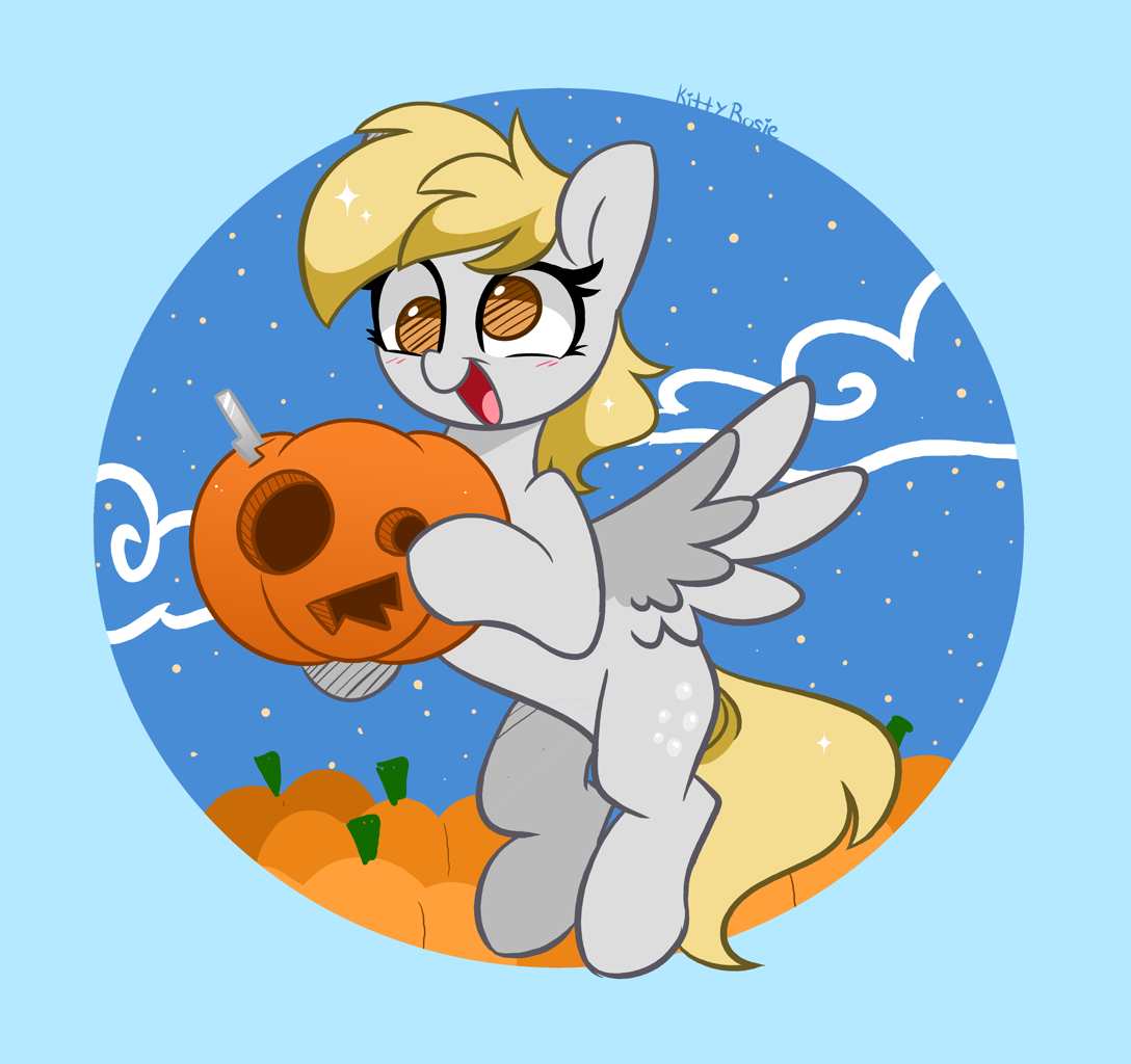 #2727941 - safe, artist:kittyrosie, derpy hooves, pegasus, pony, cloud ...