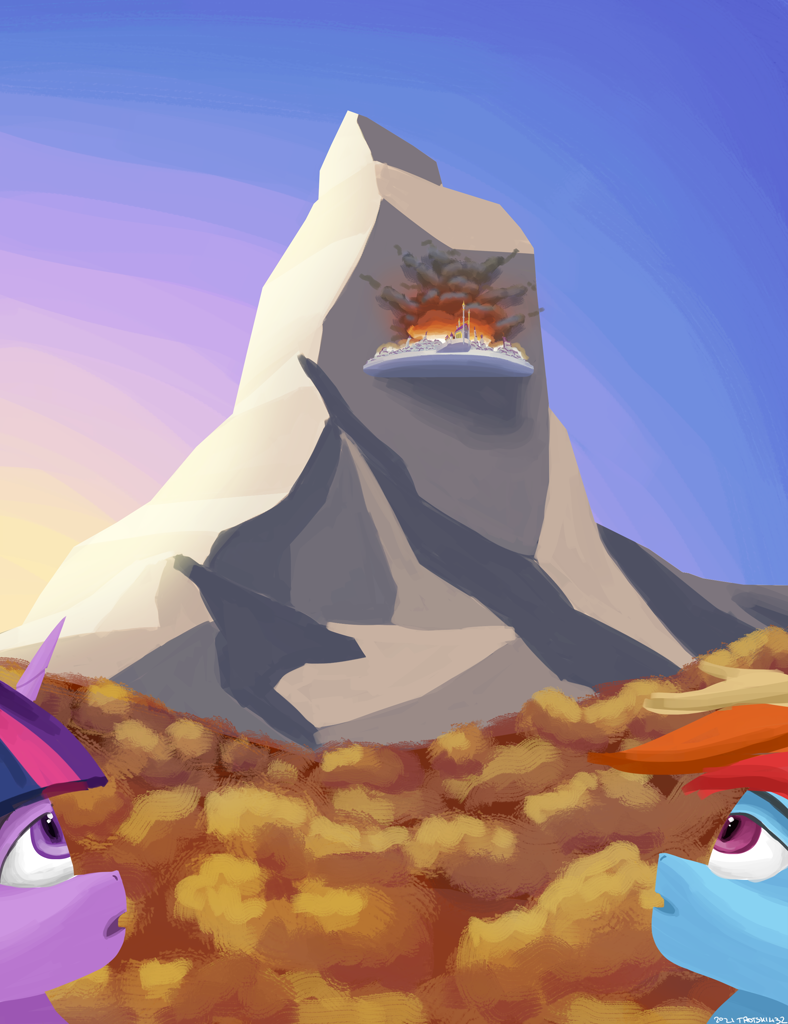 #2729836 - safe, artist:vezja, rainbow dash, twilight sparkle, pegasus ...