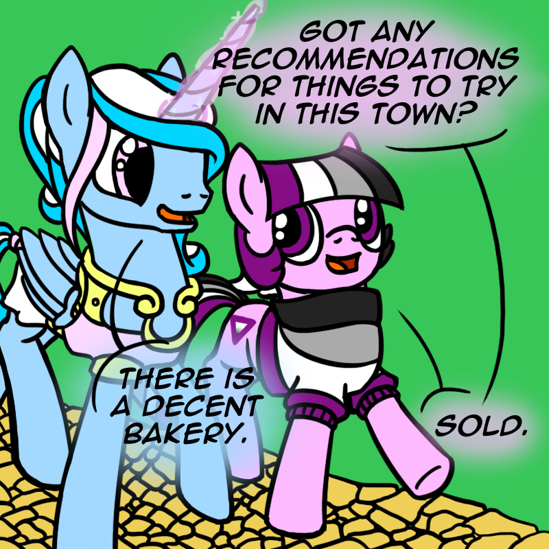 #2731678 - safe, artist:thedragenda, oc, oc only, oc:ace, oc:aurora (thedragenda), earth pony ...