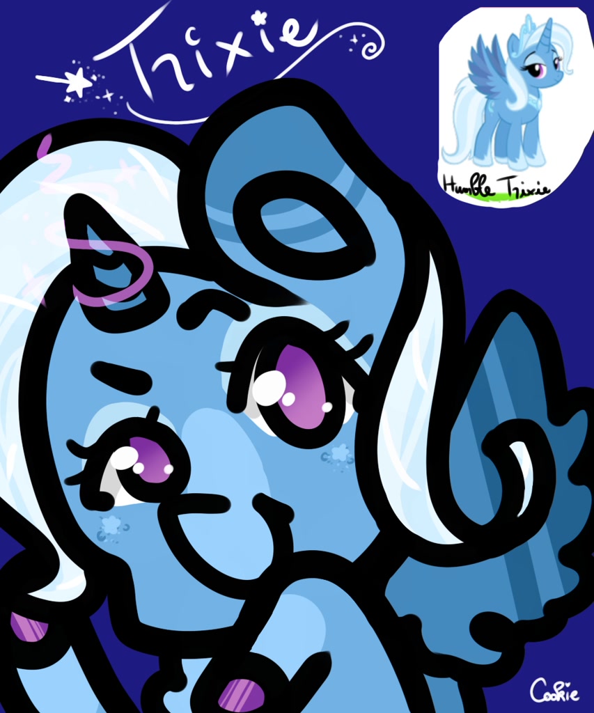 #2731843 - safe, artist:astridcookie, idw, trixie, alicorn, pony, g4 ...