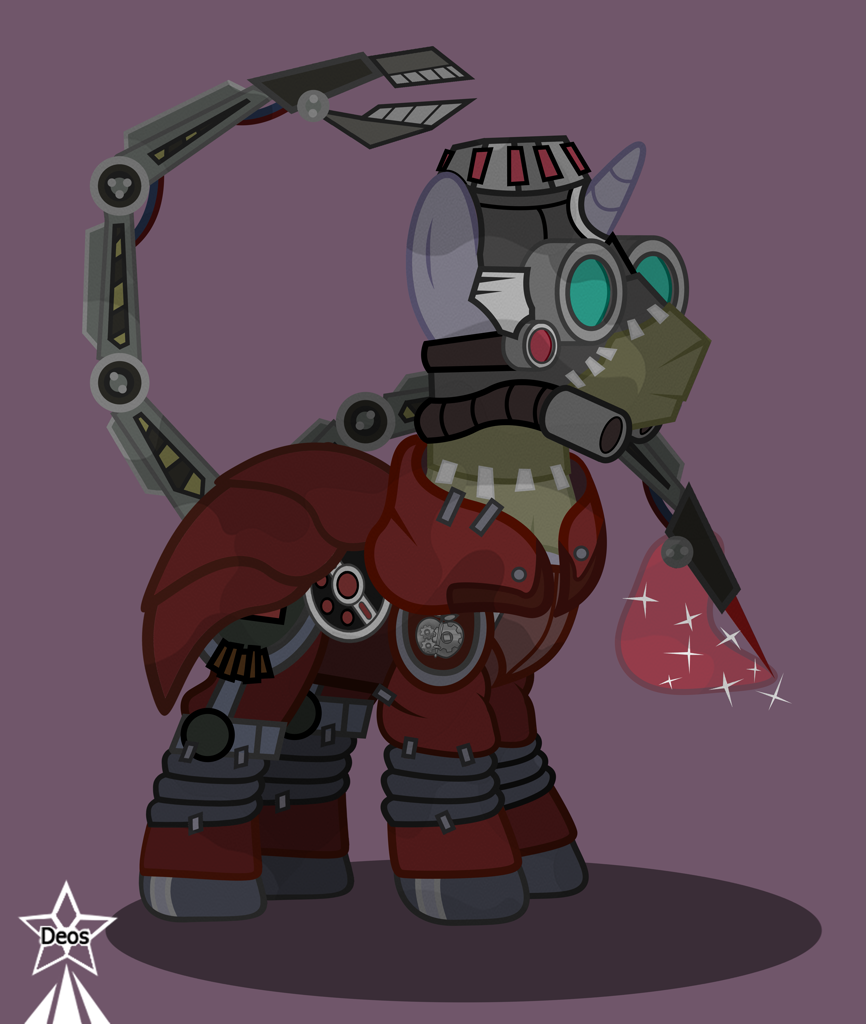 #2734680 - safe, artist:devorierdeos, oc, oc only, cyborg, cyborg pony ...