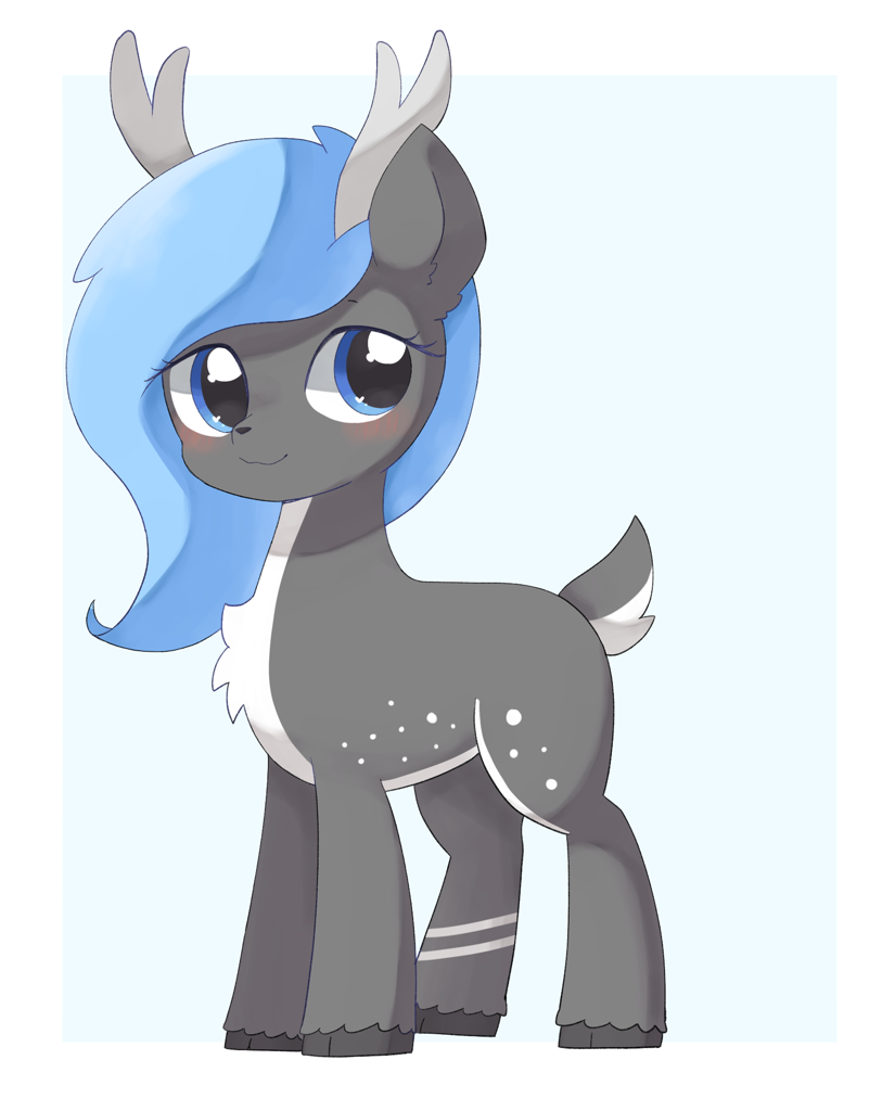 #2735013 - safe, artist:ginmaruxx, oc, oc only, oc:nappy, deer, deer ...