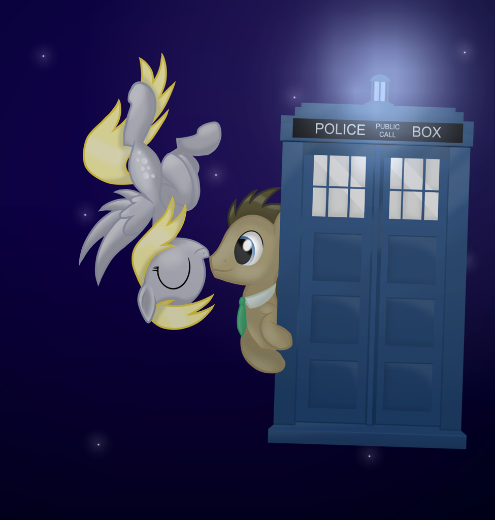 #2717088 - safe, artist:candy meow, derpy hooves, doctor whooves, time ...