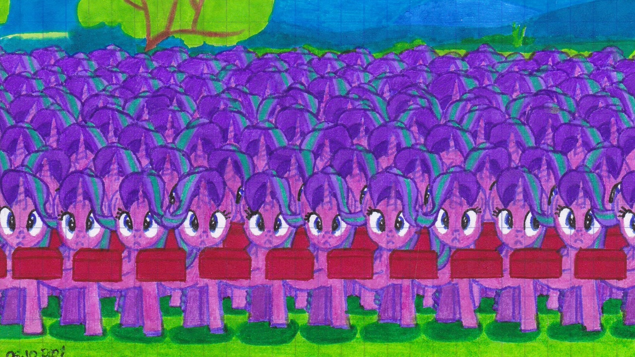 #2717635 - safe, artist:forgalorga, artist:karadeg, starlight glimmer ...