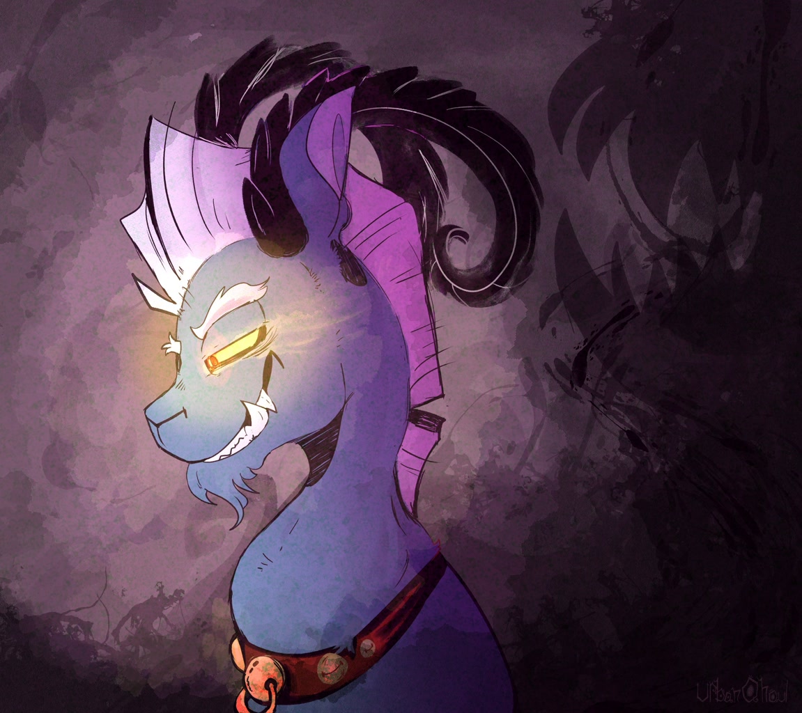 #2718199 - safe, artist:urbanqhoul, grogar, goat, pony, high res, solo ...