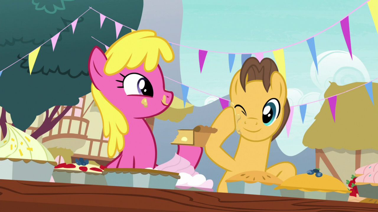 #2718551 - safe, screencap, caramel, cherry berry, earth pony, pony, g4 ...