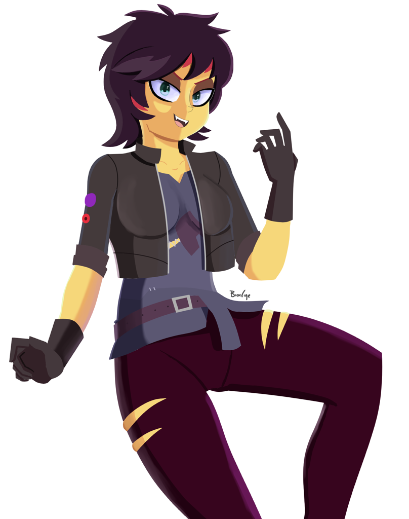 #2718857 - safe, artist:biocrine, sunset shimmer, vampire, costume ...