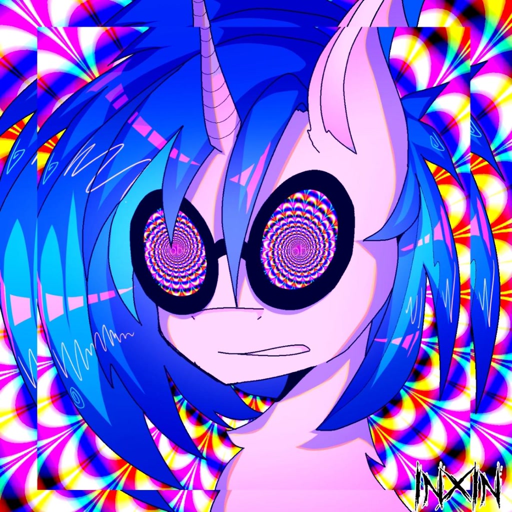 #2719379 - safe, artist:inxinfate, dj pon-3, vinyl scratch, pony ...