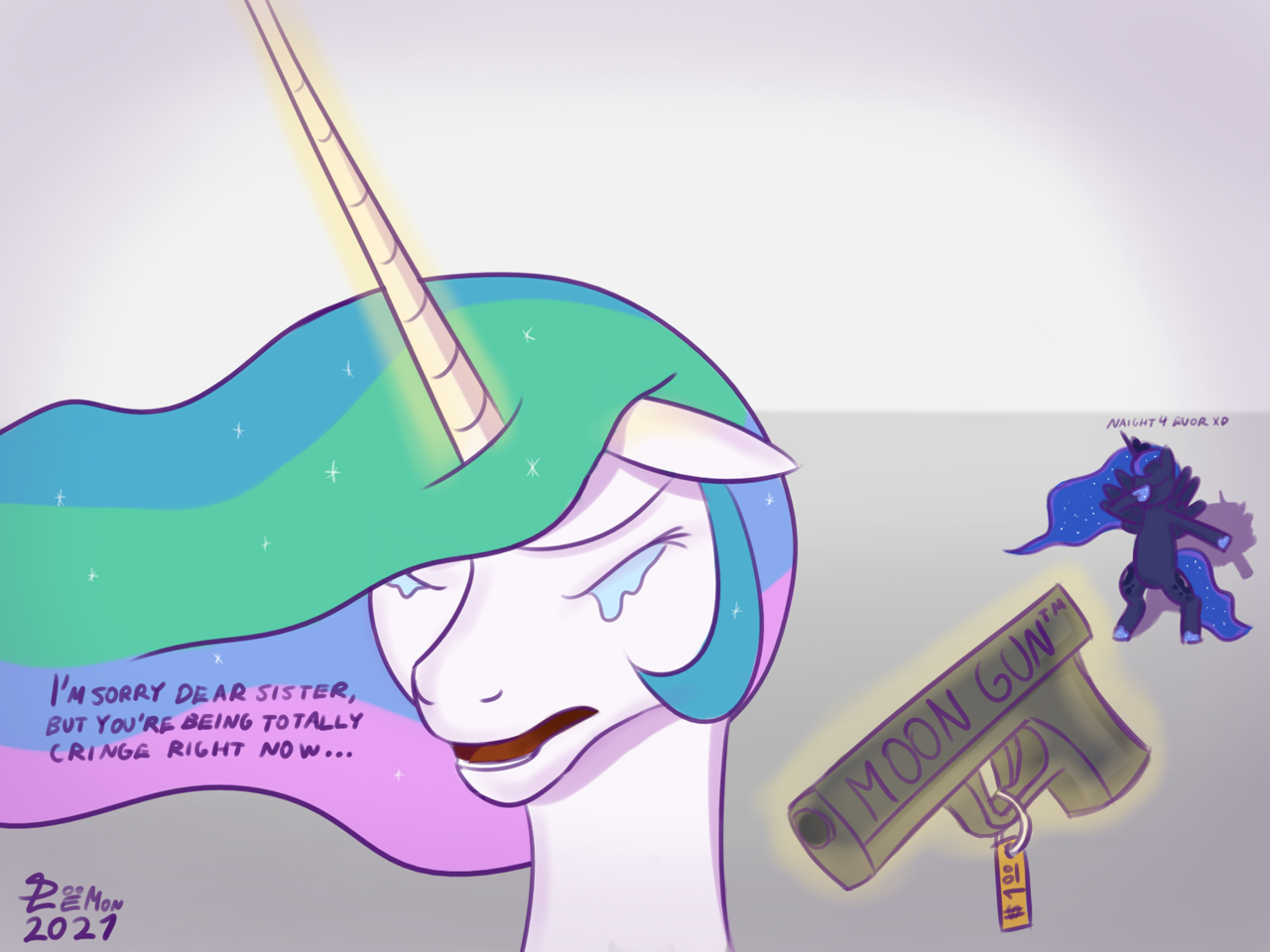 #2736384 - safe, artist:doomlemon, princess celestia, princess luna ...
