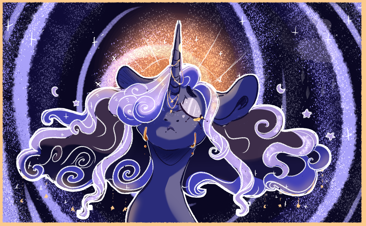 #2744924 - safe, artist:orphicswanart, princess luna, alicorn, pony ...