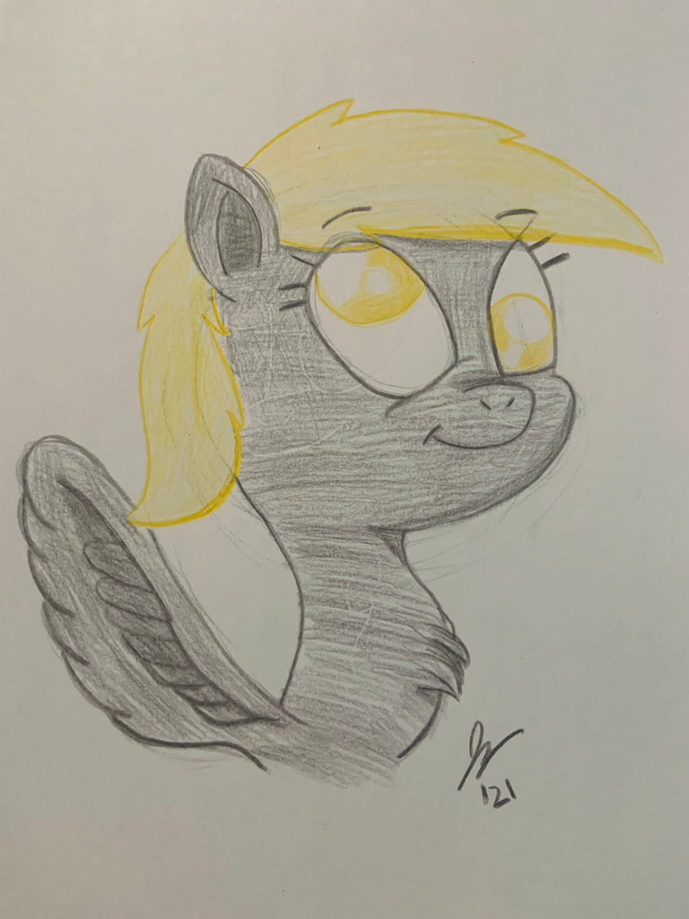 #2737479 - safe, artist:jesslmc16, derpy hooves, pegasus, pony, chest ...