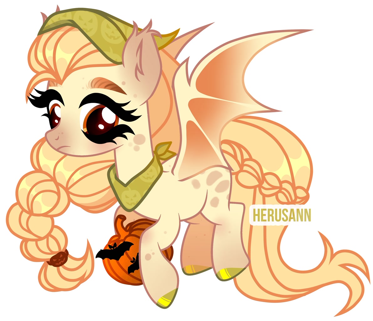 #2748749 - safe, artist:herusann, oc, oc only, bat, bat pony, pony ...
