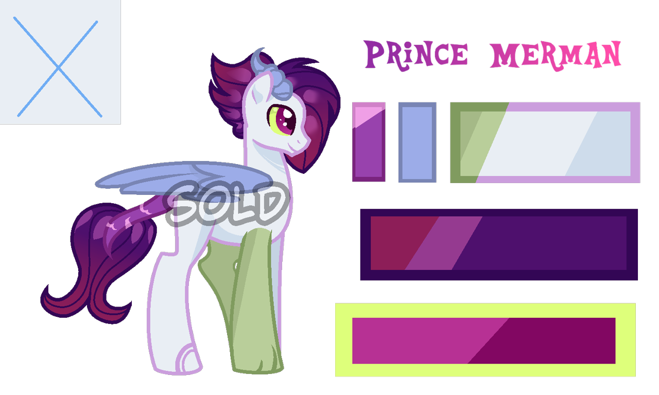 #2749322 - safe, artist:just-silvushka, oc, oc only, oc:prince merman ...