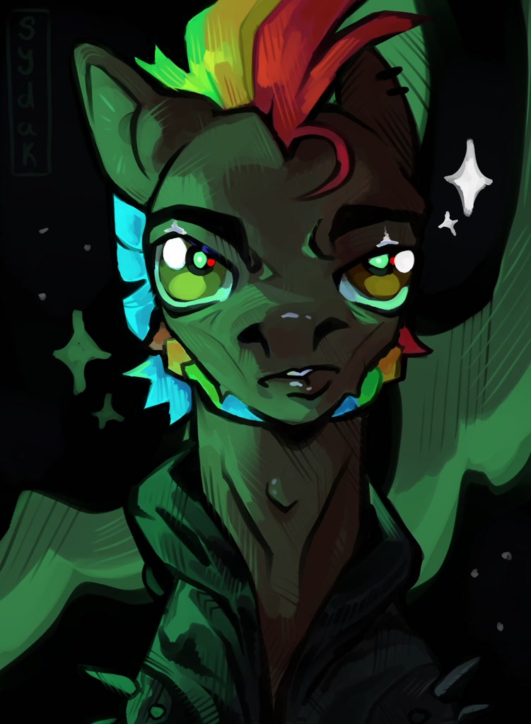 #2739569 - safe, artist:sydak, oc, oc only, pony, beard, bust, clothes ...