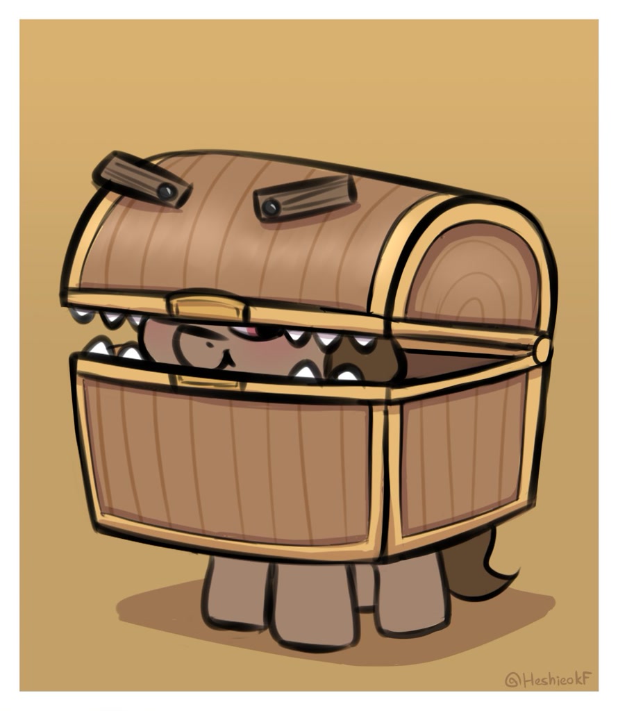 #2740484 - safe, artist:heretichesh, oc, oc only, earth pony, mimic ...