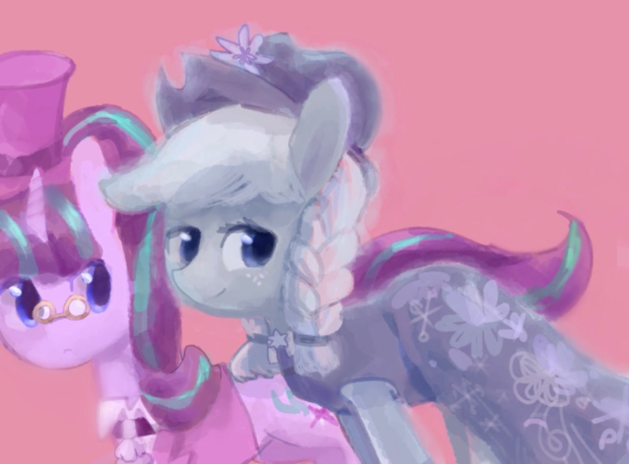 #2741121 - safe, artist:laurasrxfgcc, applejack, snowfall frost, spirit ...