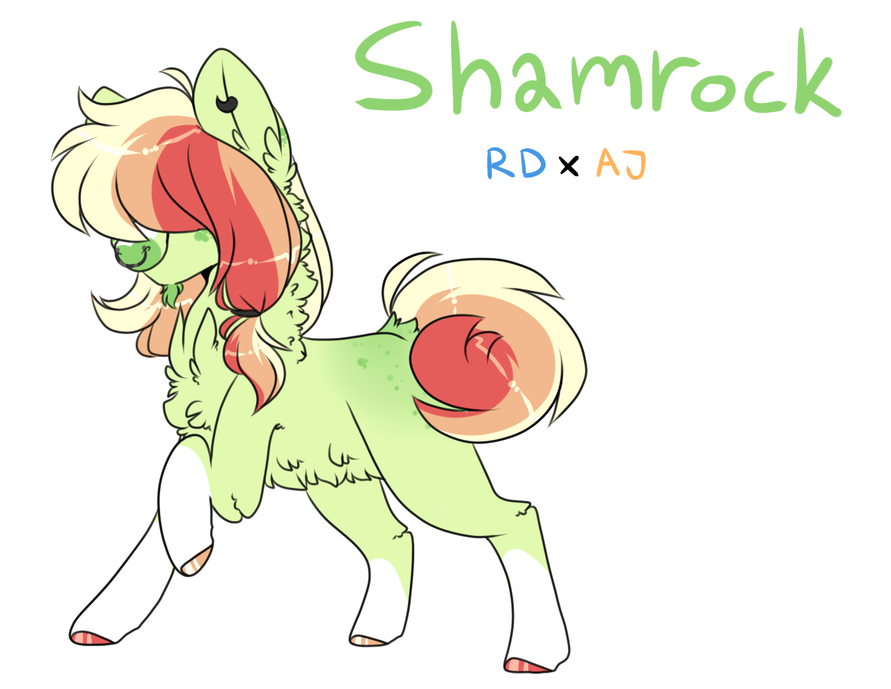 #2763328 - safe, artist:sparky-boi, oc, oc:shamrock, earth pony, pony ...