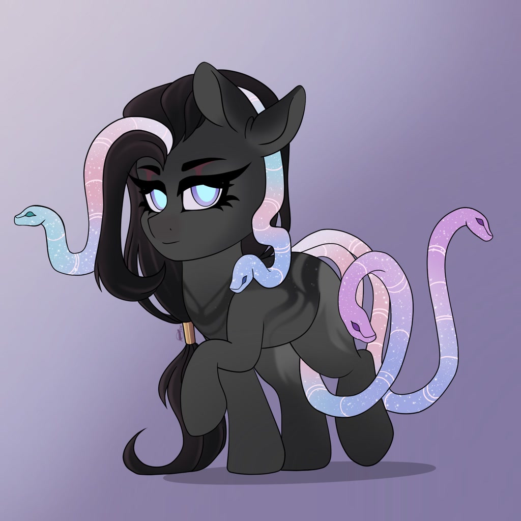 #2763460 - safe, artist:rand-dums, oc, oc only, pony, snake, female ...