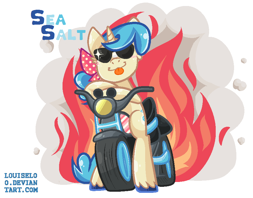 #2765355 - safe, artist:khimi-chan, oc, oc only, oc:sea salt, pony ...