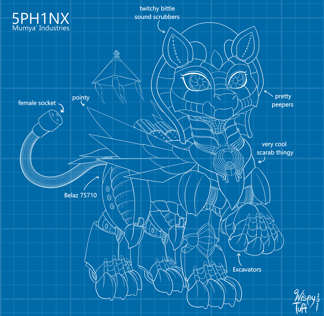 #2766709 - safe, artist:wispy tuft, oc, oc:mummydew, pony, robot, robot ...