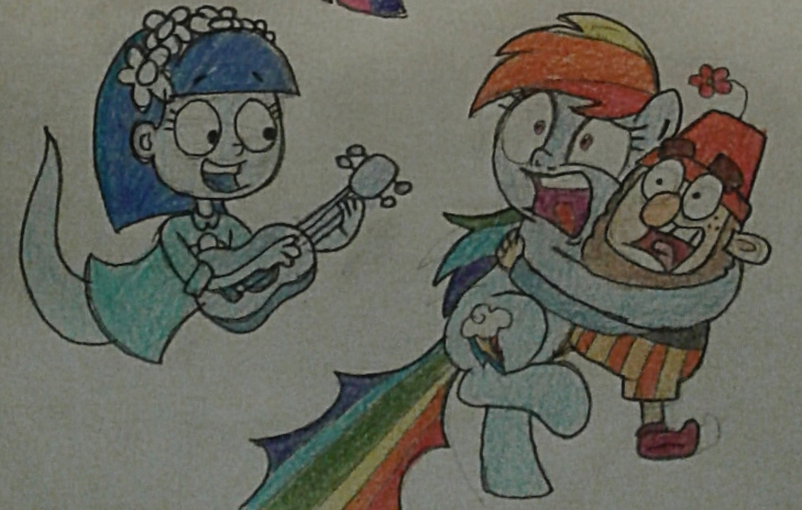 #2767646 - safe, artist:jebens1, rainbow dash, dwarf, ghost, pegasus ...