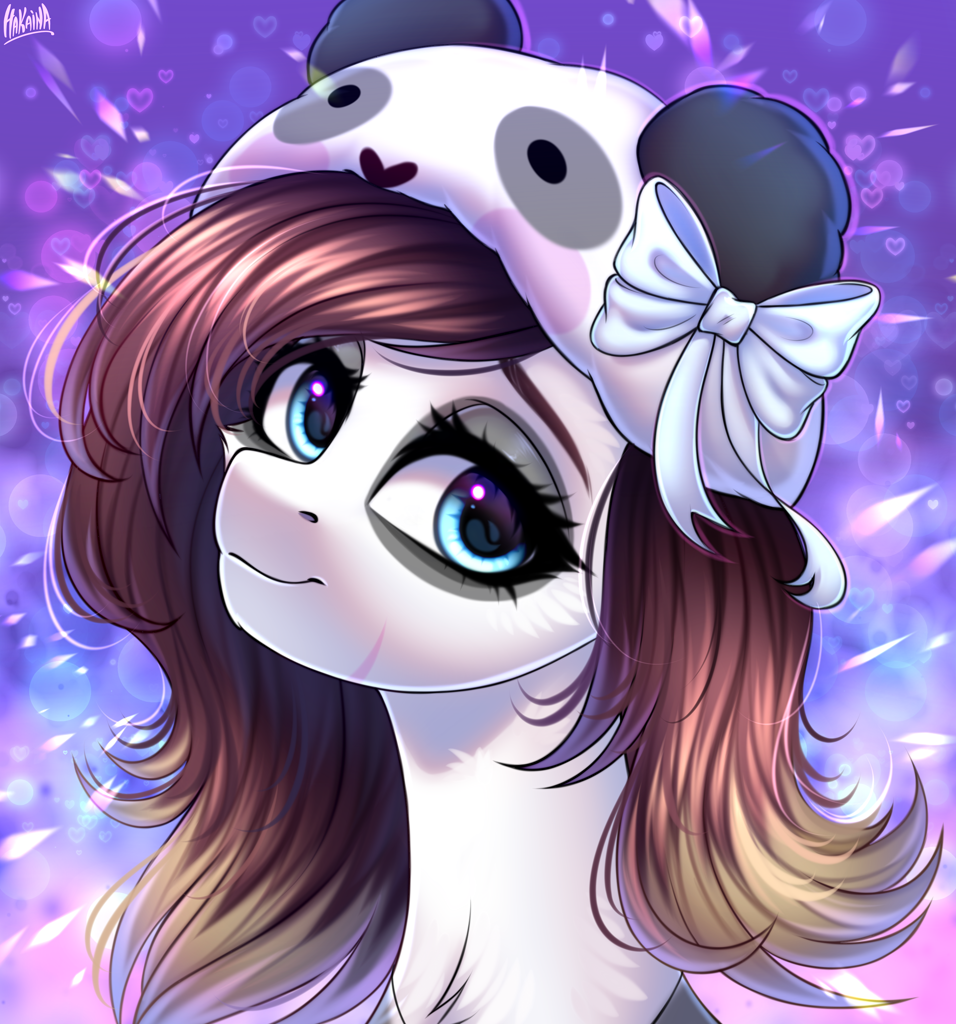 #2768221 - safe, artist:hakaina, oc, oc only, pony, abstract background, bust, cheek fluff ...