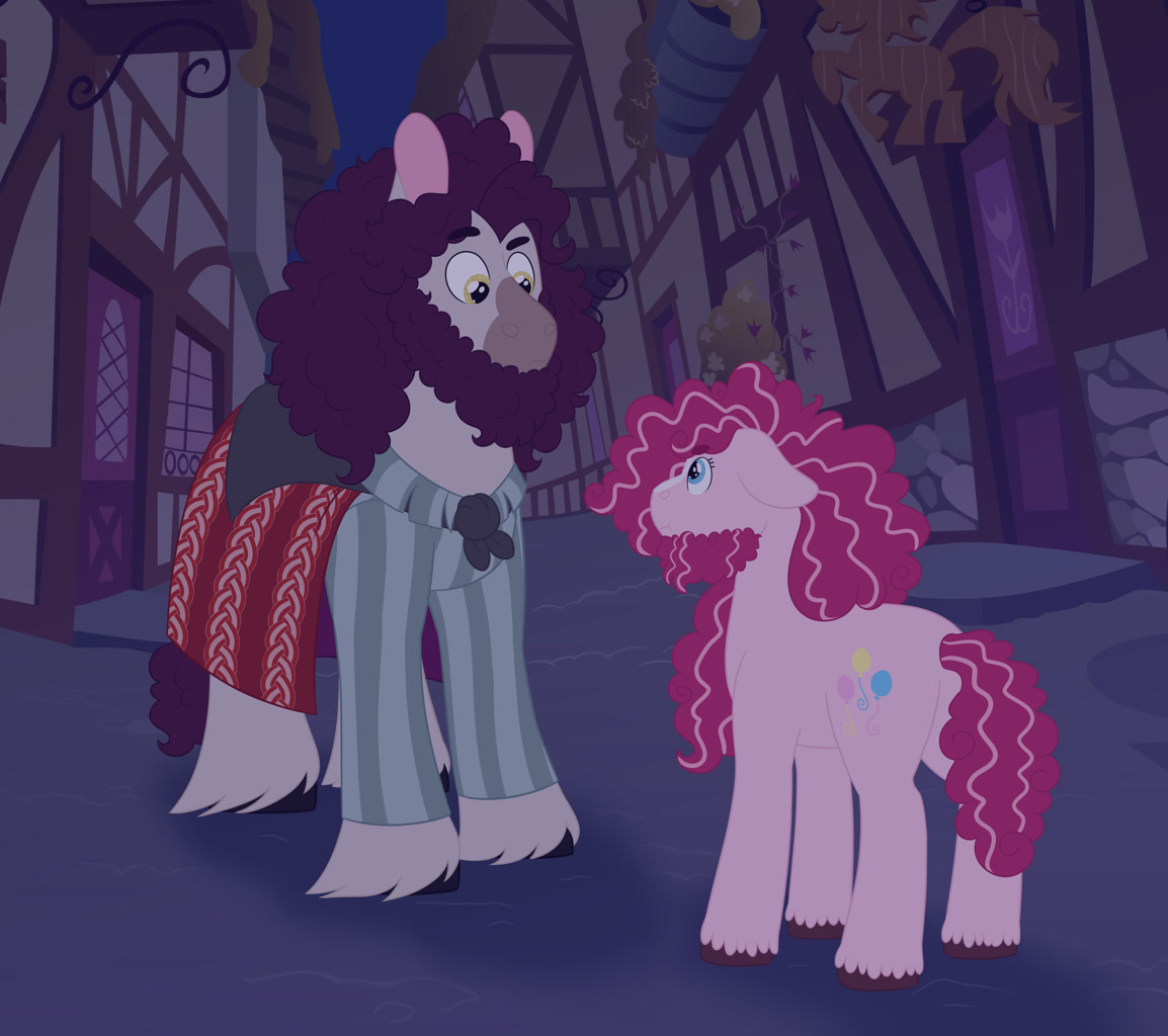 #2770155 - safe, artist:queenderpyturtle, pinkie pie, oc, oc:shoofly ...