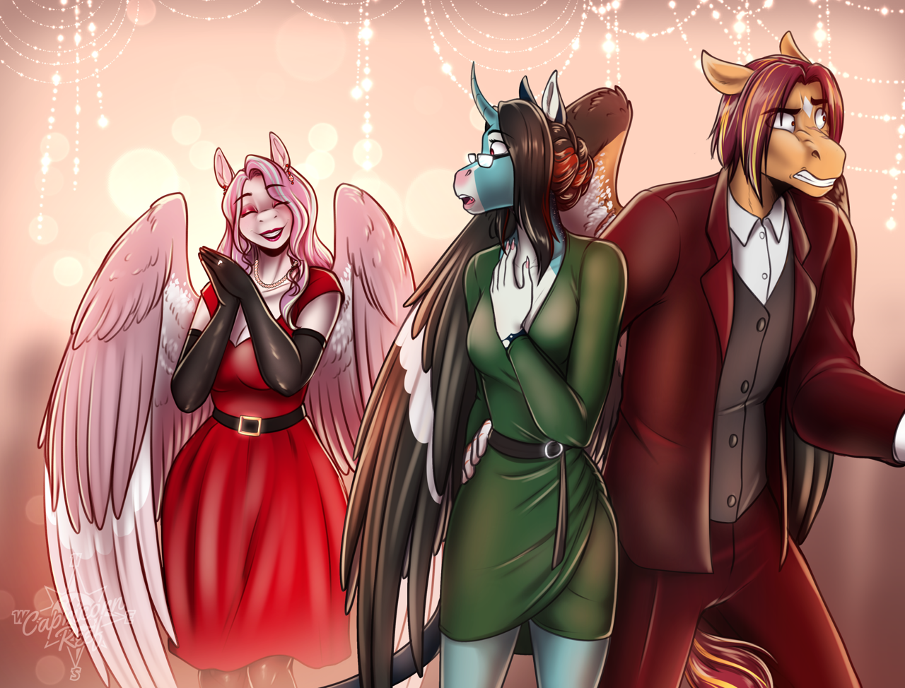 #2771596 - safe, artist:blackblood-queen, oc, oc only, oc:annie belle, oc:april showers, oc ...